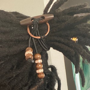 Hawaiian Amethyst Braid Ring Set Loc Jewelry Dread Jewelry - Etsy