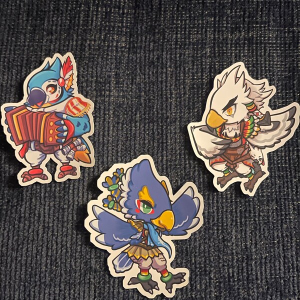 Chibi Revali Vinyl Sticker | Legend of Zelda Breath of the Wild Age of ...