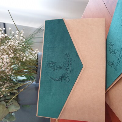 Velvet Folder, Envelope for Prints 15x21 Cm, With Custom Designed ...