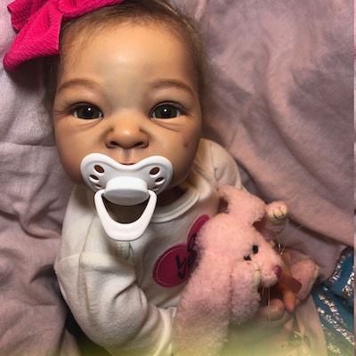 Magnetic Newborn Pacifier for Reborns Magnetic Pacifier Honeybug ...