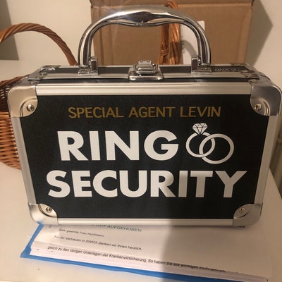 RING SECURITY Briefcase With Ring Holder Inside Ring Bearer Case ...