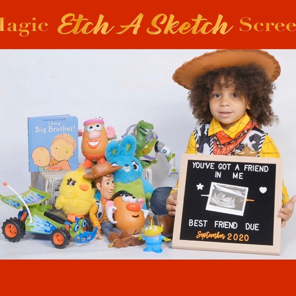 Custom Toy Story Etch A Sketch Birthday Sign (digital Download) - Etsy UK