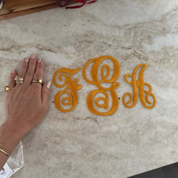 Custom Embroidered Name Iron on Patch Script Font Personalized Your Name Embroidery Applique ...