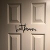 Wire Word bathroom' Wall/door Sign. Wire Art Bathroom - Etsy