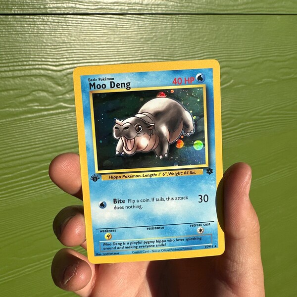 Gorochu Custom Holographic Card - Etsy