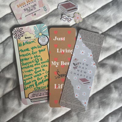 Colorful Retro Bookmark Laminated Bookmark Bookmark Individual or Set ...