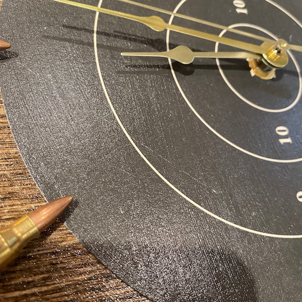 Original Dark Walnut Hybrid Bullet Clock. the Perfect Gift for the Hard ...