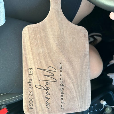 Charcuterie Board Personalized Serving Board With Handle Monogrammed Personalized Cheese Board ...