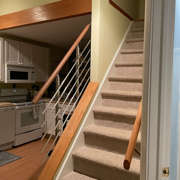 Modern Stairs Balcony Hand Rail Staircase Railing Kit - Aluminium Side ...