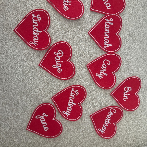 Christmas Stocking Name Patch - Custom Personalized Embroidered Iron on ...