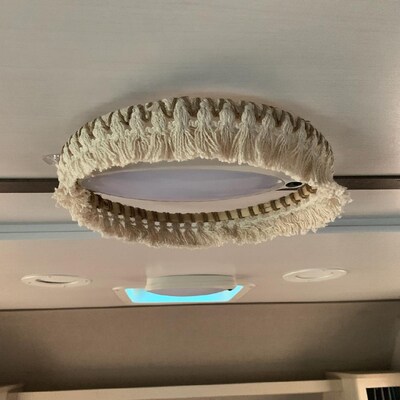 Maddie RV Light Cover for Camper Natural Beige, RV Accessory for Inside ...