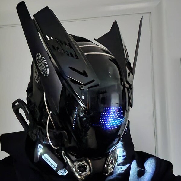 Bluetooth Cyberpunk Mask - Futuristic Mask -cyberpunk Helmet-tech Mask ...