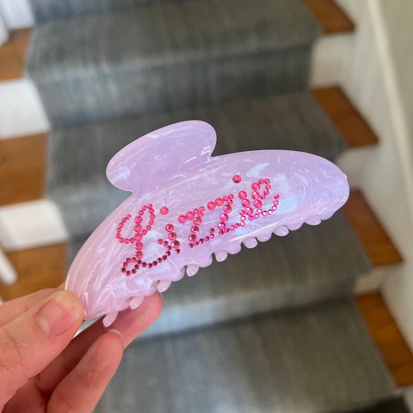Custom Claw Clip Custom Name Claw Clips Personalized Name Claw ...