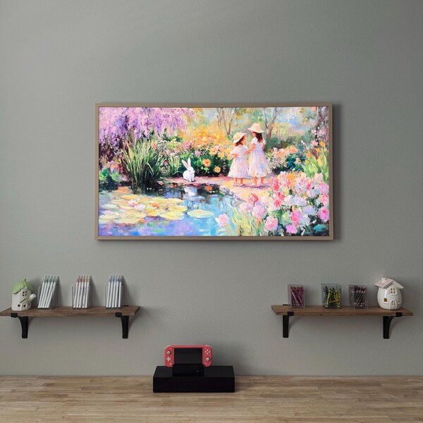 Printable Easter Wall Art, Van Gogh Easter Oil Painting, Easter Bunny ...