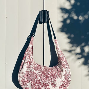 Crescent Bag Sewing Pattern, Oversized Hobo Bag, Crossbody Bag ...