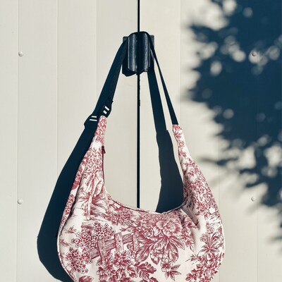 Crescent Bag Sewing Pattern, Oversized Hobo Bag, Crossbody Bag ...