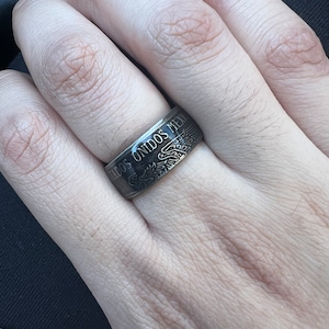1 Dollar Bill Silver Certificate Coin Ring. Handcrafted 1 Oz .999% ...