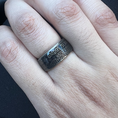 1 Dollar Bill Silver Certificate Coin Ring. Handcrafted 1 Oz .999% ...