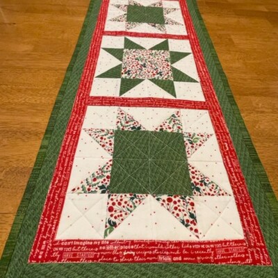 Christmas Star Table Runner Pattern PDF by Simpson Designs Studio ...