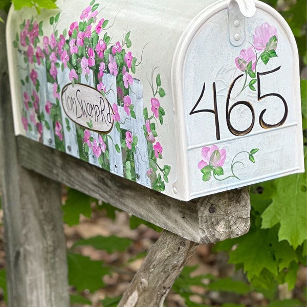 Colorful Mailbox, Whimsical Mailboxes, Bold Garden Art, Painted ...