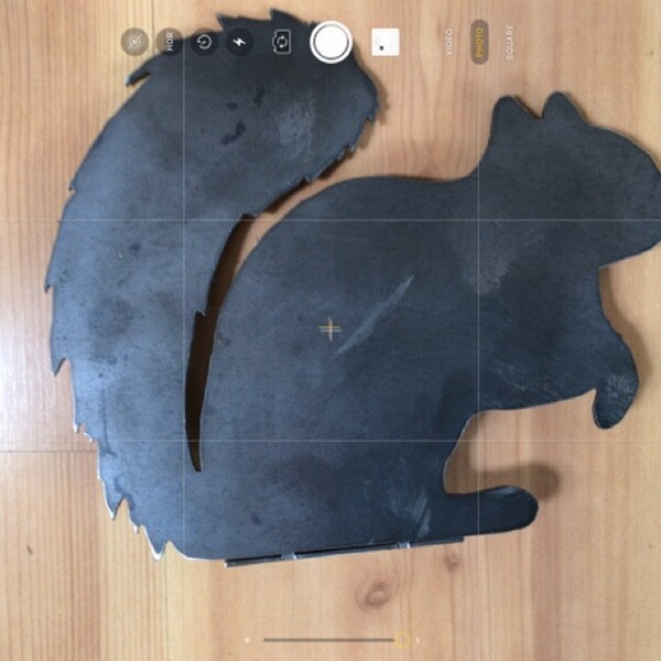Metal Squirrel Statue | Garden Squirrel Cute Outdoor Statue Farmhouse ...
