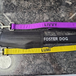 Custom Personalized Embroidered Dog Leash - Etsy