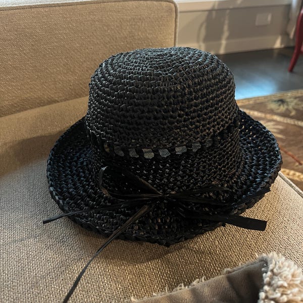 PDF Crochet Pattern, Raffia Hat, Boho Hat, Crochet Bucket Hats, Beach ...