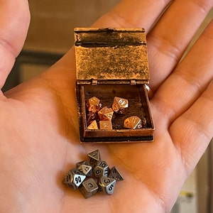 7-die Metal Micro Dice Set for D&D Dungeons and Dragons Polyhedral RPG ...