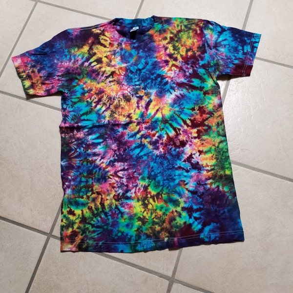 Deep Electric Rainbow Hand Dyed Tiedyed Rayon Gauze Long Skirt - Etsy