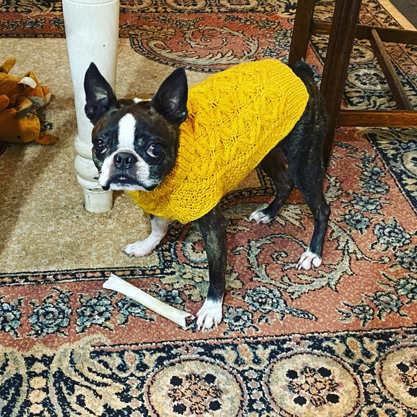 Aran Dog Sweaters/jumper in Alpaca/wool Mix, With a Traditional Aran ...