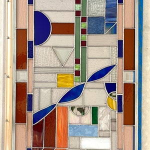 Digital Stained Glass Pattern for Download Feather 2 - Etsy