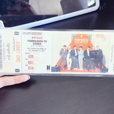Custom BTS Memorabilia Tour Tickets - Etsy