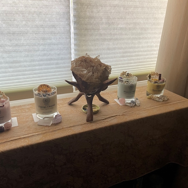 Self Love Intention Candle With Luxury Crystals and Herbs - Empowerment ...