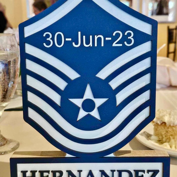 USAF Self Standing Rank Name Plate - United States Air Force Self ...