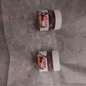 Custom Birthday Party Favors Mini Nutella Favors Personalized Birthday ...