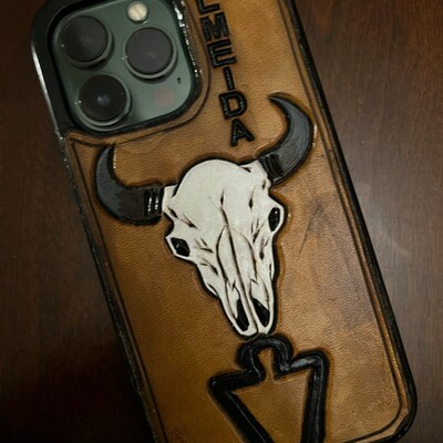 Custom Bullskull Phone Case - Etsy