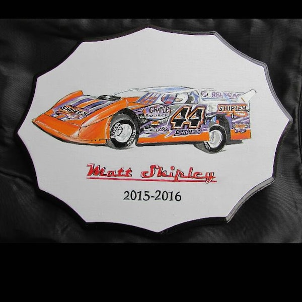 Custom Hand Painted Race Car Name Plaque for Boys - Etsy