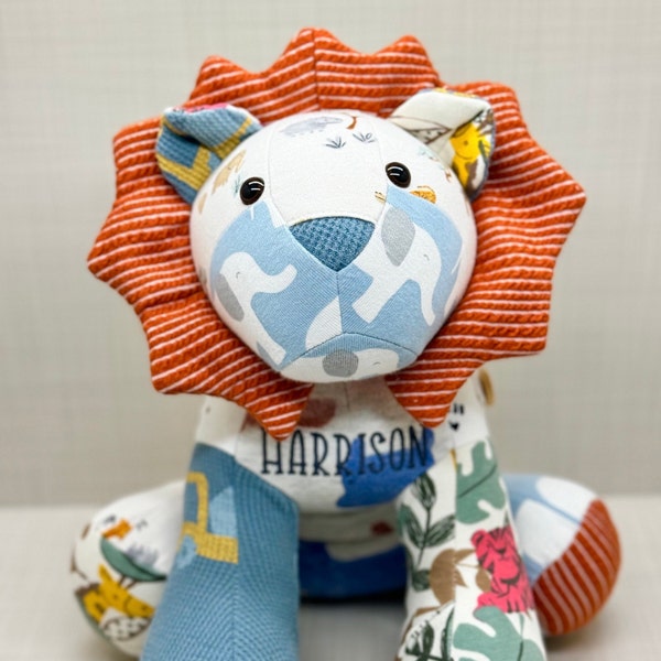 Personalized Keepsake Memory Soft Lion Toy,custom Teddy Bear ,keepsake ...