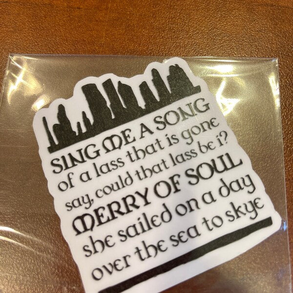 Outlander Stickers Outlander Gifts Outlander Art Outlander Bookmark ...