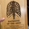 NCO Backbone of the Army Plaque; Induction, Promotion, Soldier, Army ...