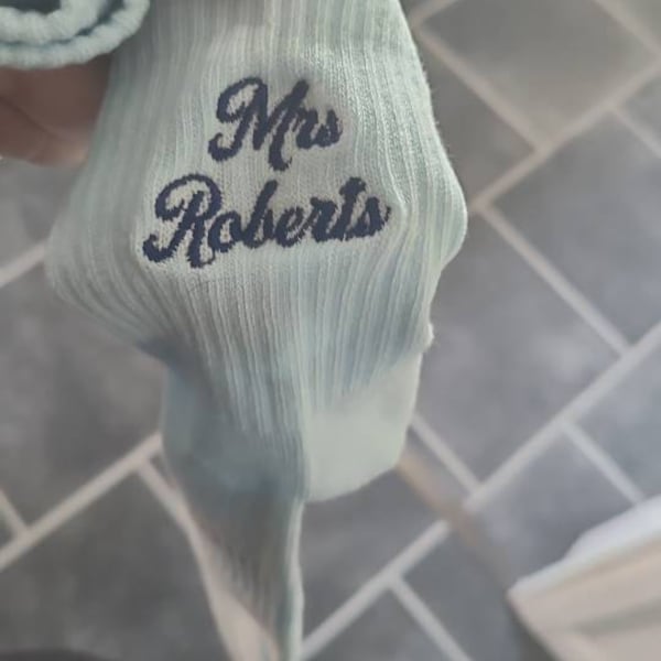 Custom Pilates Socks With Text,logo,sport Slips Socks,women Yoga ...