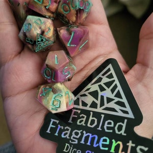 The Forbidden Fey Dice Set / Sharp Edge Dice / Dice for Dungeons and ...