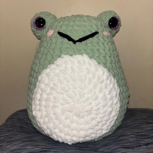 Crochet Frog Pattern Jumbo Frog Pillow Amigurumi PDF Stuffed Animal ...