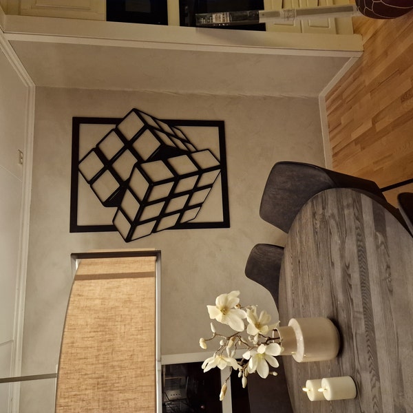 Rubic Panel Laser Cut Files SVG DXF, Home Wall Art Decor, Cdr Vector ...