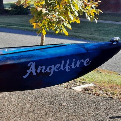 Kayak Vinyl Decal Stickers Personalized Kayak Decal Custom Canoe Decals ...