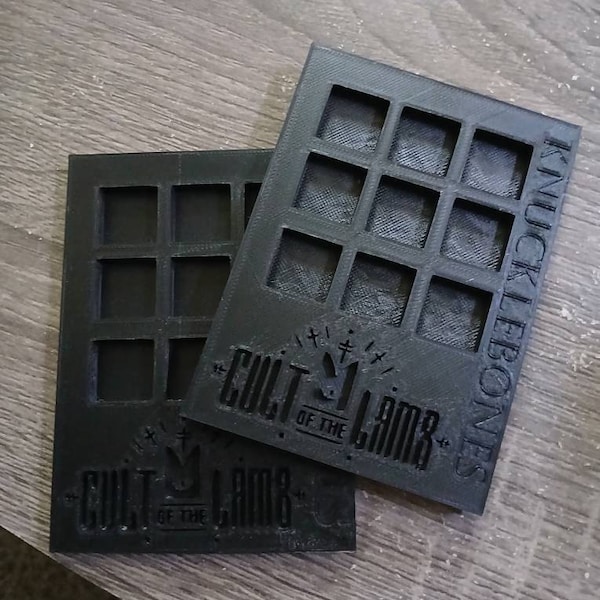 Black Compact Cult of the Lamb Knucklebones Game - Etsy