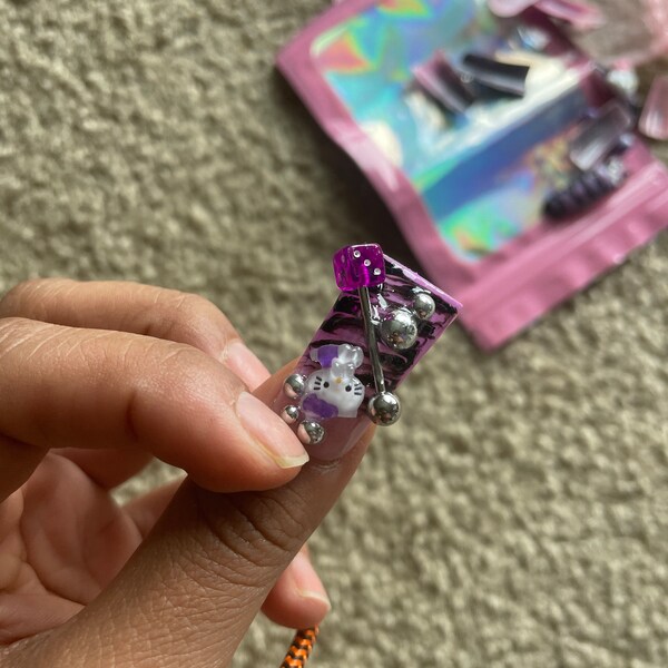 Simple Brat French Acrylic Duck Press Ons nails Only - Etsy