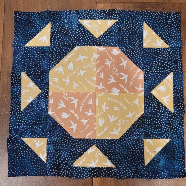Sunny Day Sun Quilt Block Pattern Gaming Summer PDF - Instructions for ...