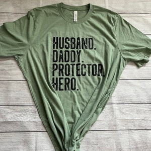 Husband Daddy Protector Hero Svg Dad Svg Father's Day Funny Dad Shirt ...