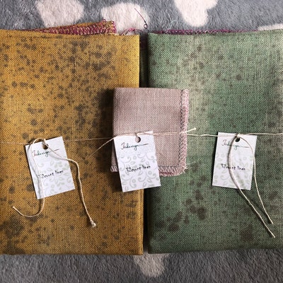 20 Count RUSTIC Hand Dyed Linen in 5 Colors for Cross Stitch - Etsy